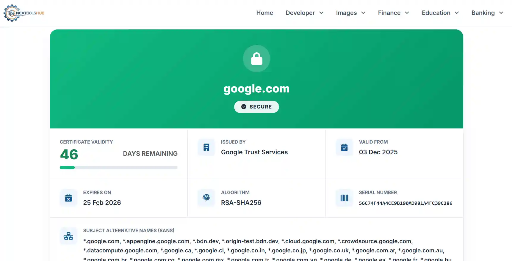 SSL Checker | Verify HTTPS Certificate Online